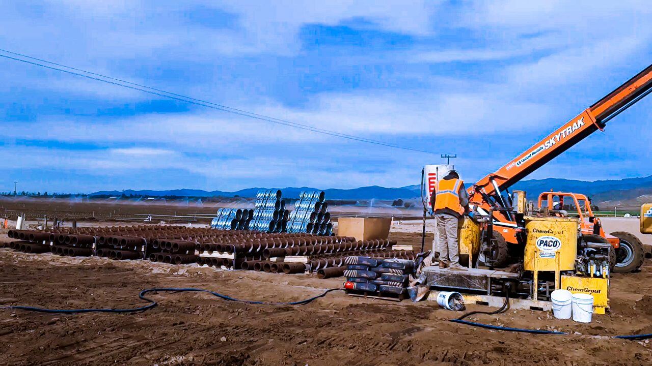 IDEAL's STELCOR DDMS Piles used in Dole Salad Wind Turbines